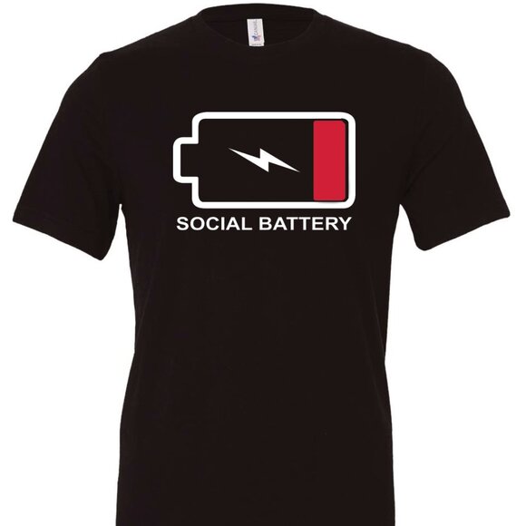 Unbranded | Shirts | Social Battery Low Crewneck Tshirt | Poshmark